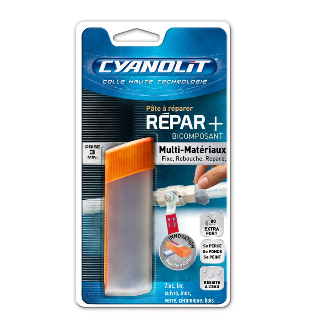 Répar+ : pâte à réparer métal, plastique, verre | Cyanolit